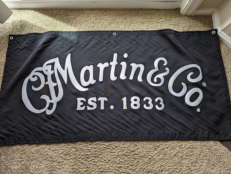 Martin Banner Black & White | Reverb