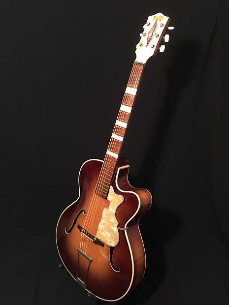 Hofner 455 1957 vintage archtop guitar in good condition | Reverb