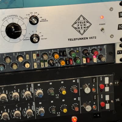 Neve V racked channel strip Mic Preamp & EQ with custom PSU - | Reverb