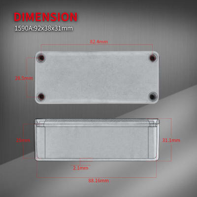 1590A Metal Guitar Pedal Enclosure Diecast Aluminum Stomp Box | Reverb