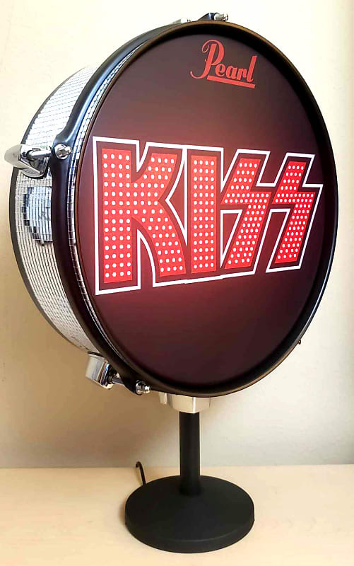 KISS Desktop/Shelf Drum Display Lamp with Multi-Colored LED's | Reverb