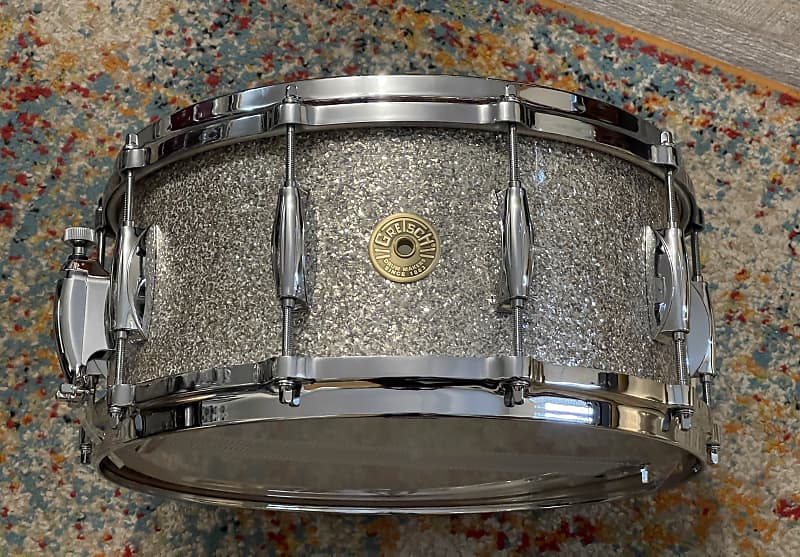 2023 Gretsch USA Custom 6.5" x 14" Silver Glass Snare Drum | Reverb