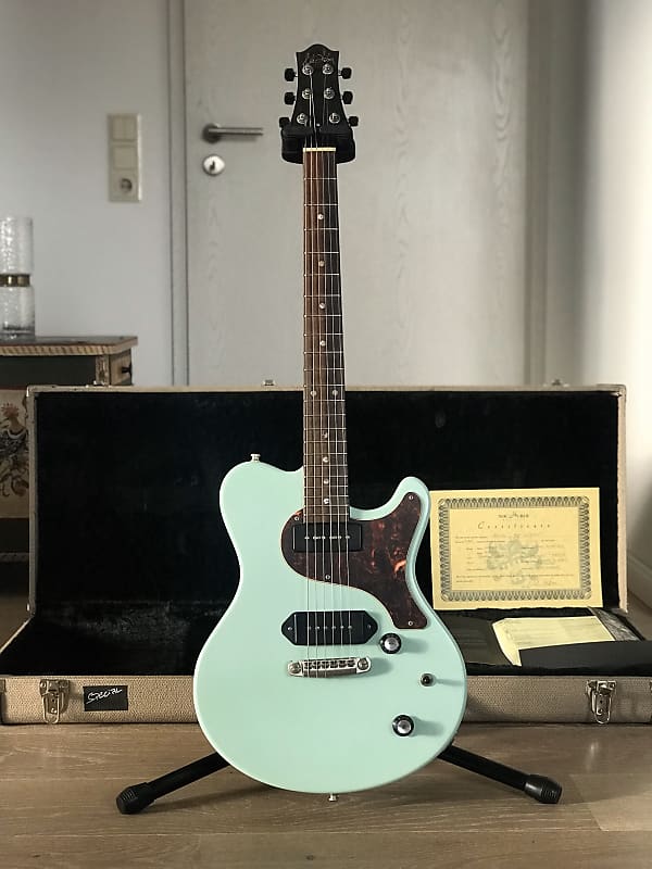 Nik Huber Special korina p90, brazilian rosewood 2016 Sea | Reverb