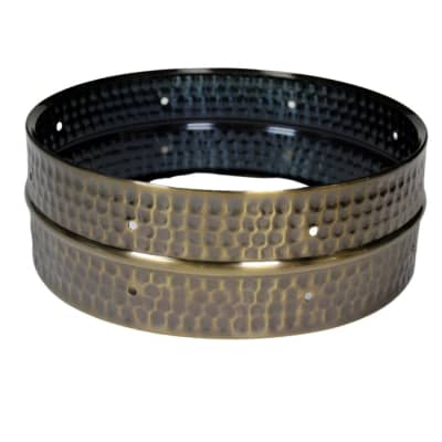 Kolmex 14" x 8" hammered seamless 1.5mm steel snare drum | Reverb