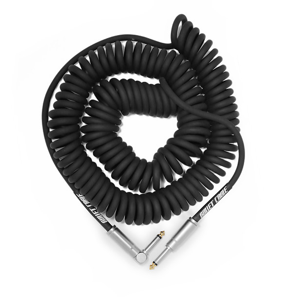 Bullet Cable 30′ Coil Black Bullet Cable | Reverb