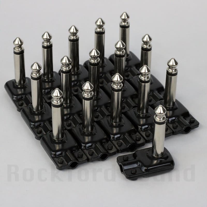 Squareplug SP400BK – 16 pcs Low-Profile ¼” Right Angle | Reverb