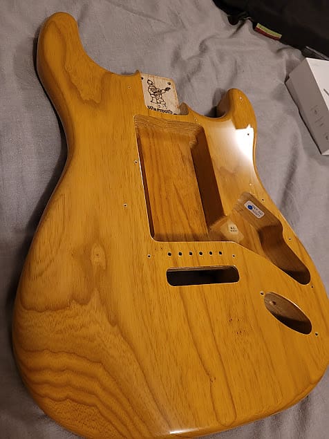 Warmoth Swamp Ash Stratocaster Body - Ultra Light Weight, | Reverb