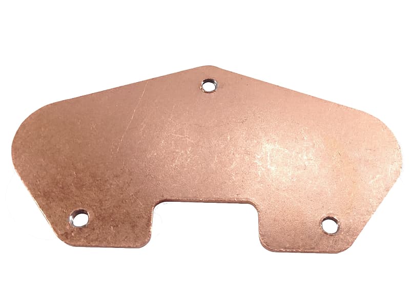 Copper plated steel Telecaster bridge pickup baseplate | Reverb