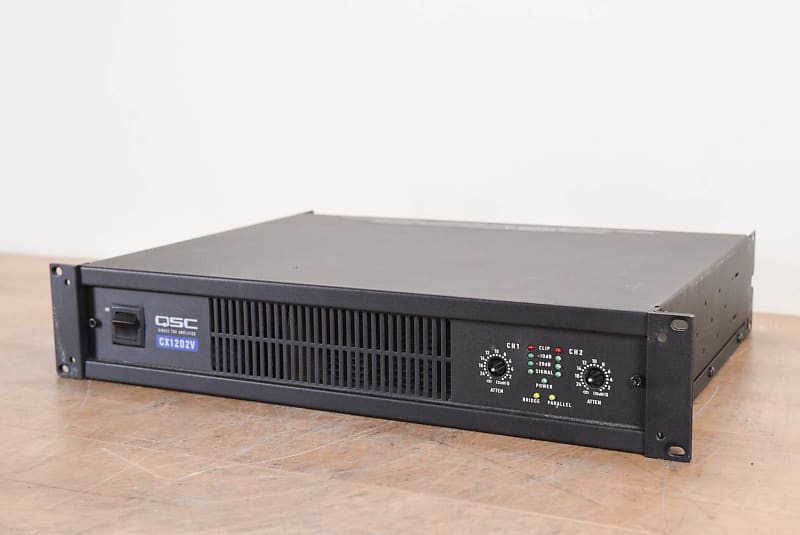 QSC CX1202V 1200W 70V Two-Channel Power Amplifier (church | Reverb