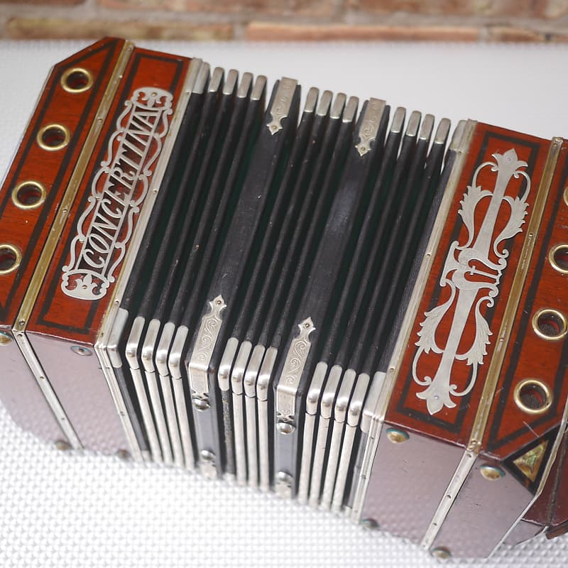 Otto Georgi Chemnitzer Concertina 1905 - Wood | Reverb