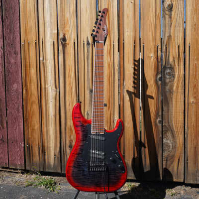 Schecter Diamond Series PROTOTYPE MV-7 Custom - Black Red | Reverb