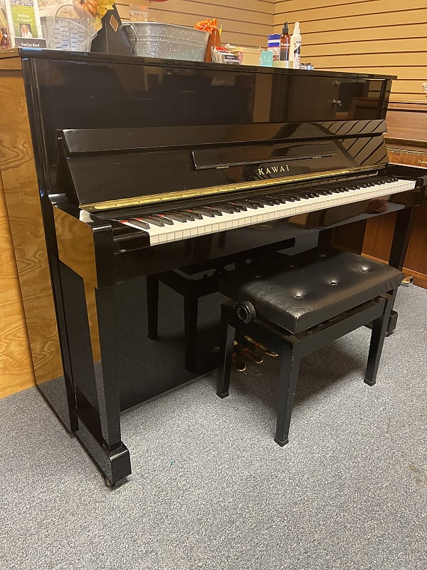 Kawai Studio Upright Piano CX10 2010 Ebony Polish | Reverb