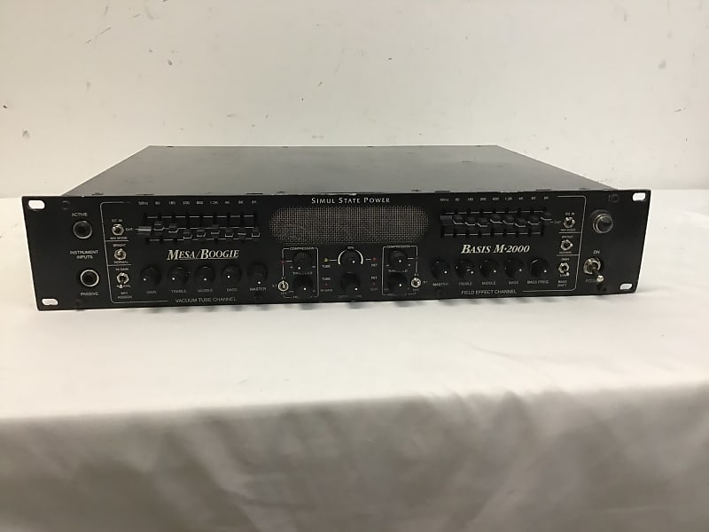 Mesa Basis M-2000 Rack Mounted Bass Guitar Amplifier | Reverb