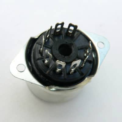 B9A skirted 9 pin chassis Valve Socket for Guitar | Reverb UK