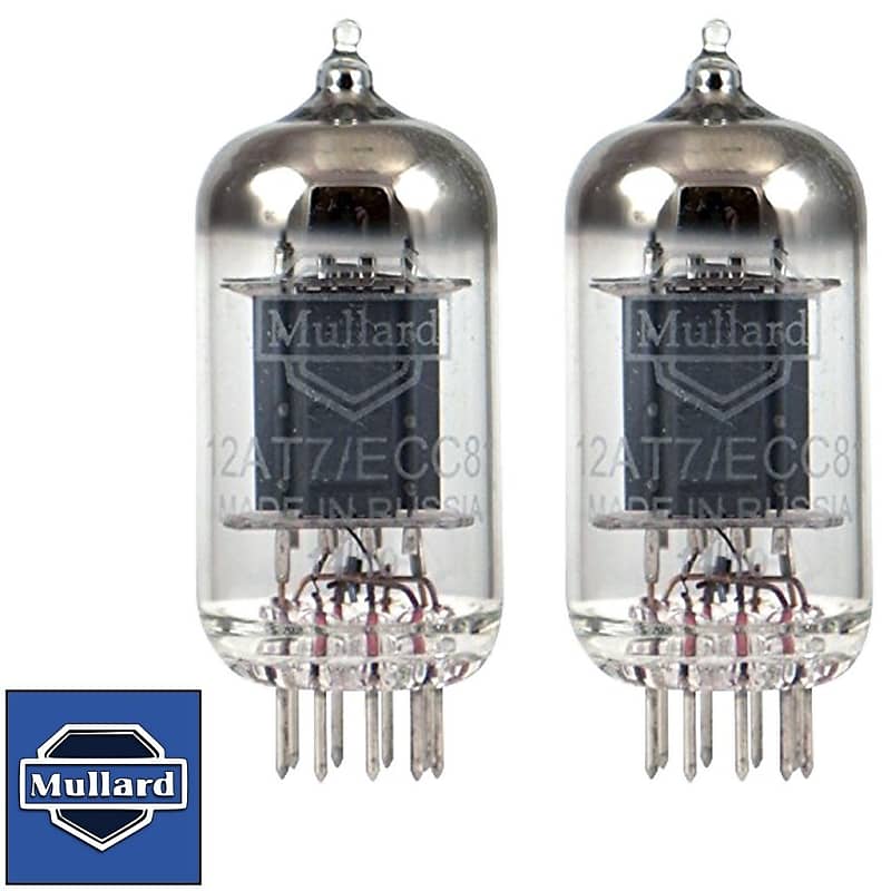 New Matched Pair (2) Mullard 12AT7 / ECC81 Reissue Vacuum | Reverb