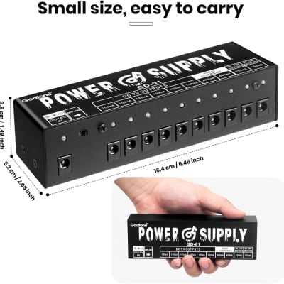 Guitar Pedal Power Supply High Current 10 Isolated DC Output | Reverb