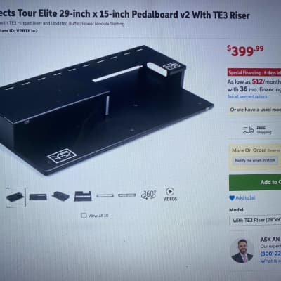 Vertex Vertex Effects Tour Elite 29-inch x 15-inch Pedalboard | Reverb