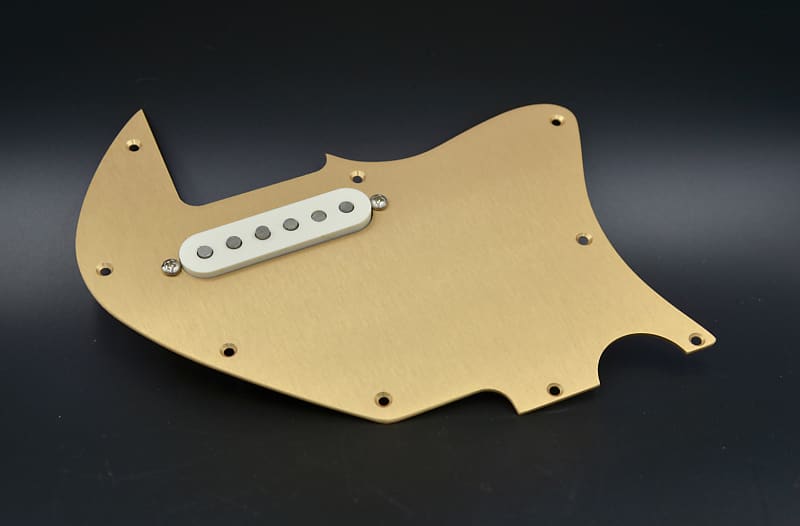Gold anodized aluminum hybrid Tele pickguard & Budz Strat | Reverb