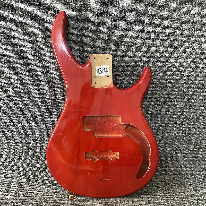Glossy Red 4 String Electric Bass Guitar Body | Reverb UK