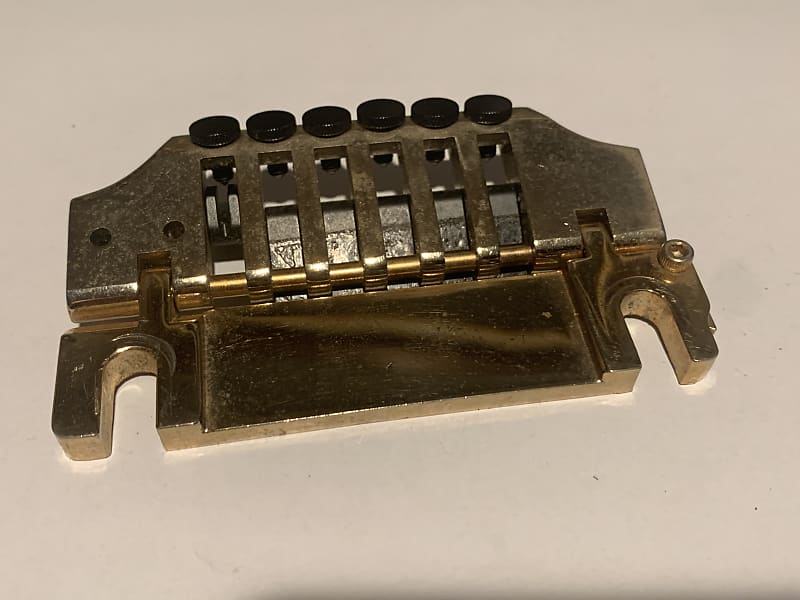 Schaller Vintage Fine Tuning Tailpiece Bridge 70s Gold | Reverb