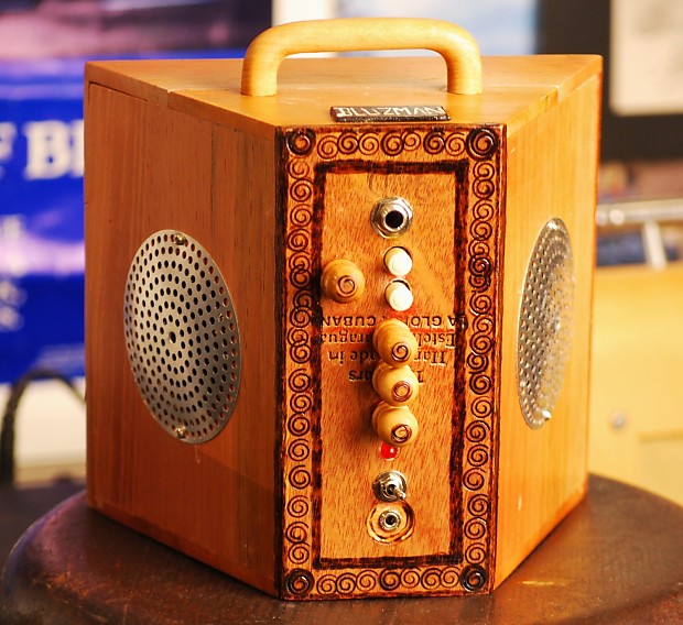 Bluzman"Echo King" Pyramid Cigar Box Amp with Echo and | Reverb