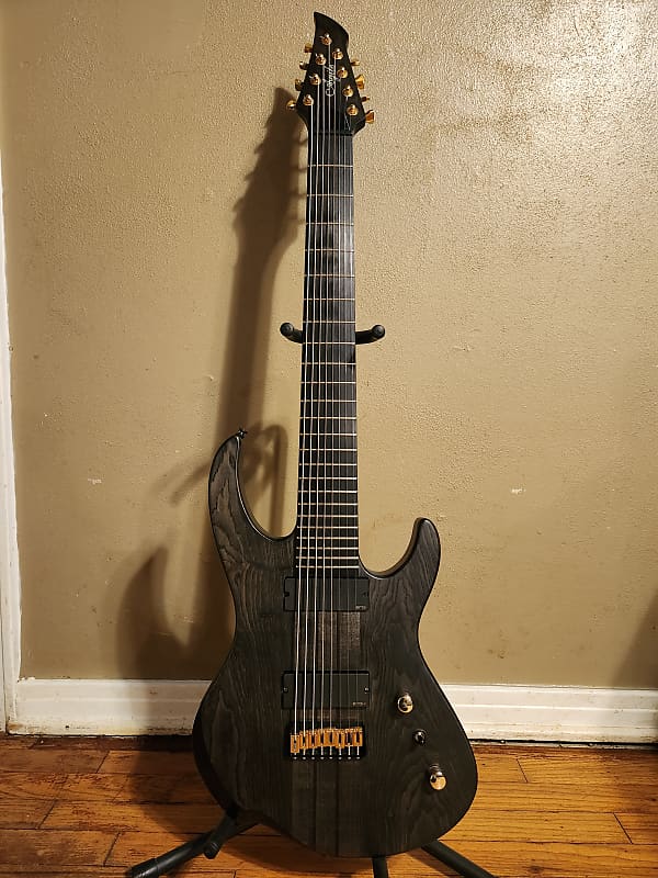 Agile Intrepid Pro 828 Charcoal W/EMG 808/808X & Hipshot | Reverb