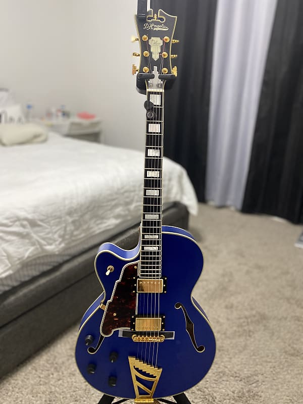 D'Angelico DH Left-Handed 2022 - Matte Royal Blue | Reverb