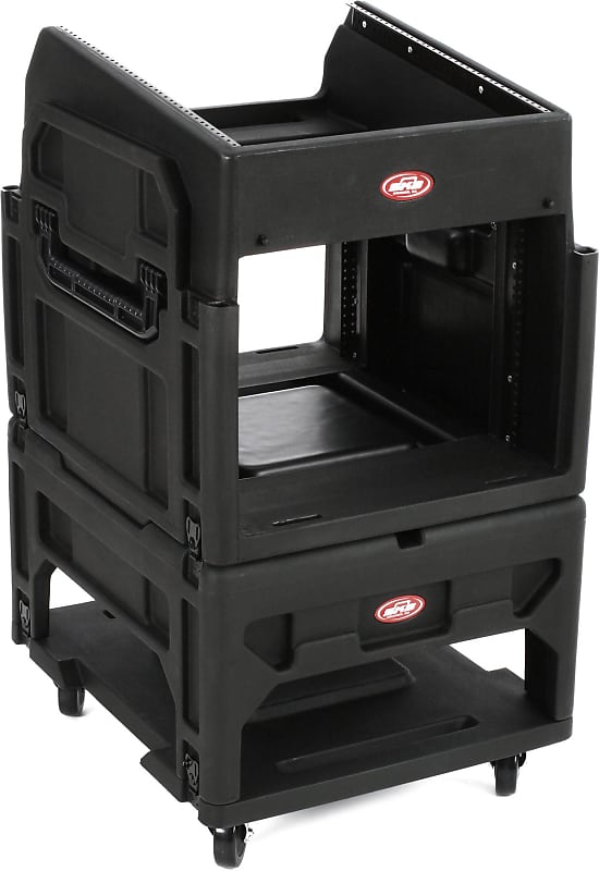 SKB 1SKB19-R1208 12U Top / 8U Bottom Gig Rig Mixer Rack Case | Reverb