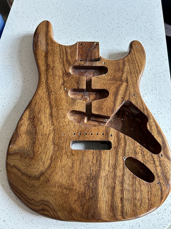 Warmoth Stratocaster body - Roasted Swamp Ash lacquer finish | Reverb