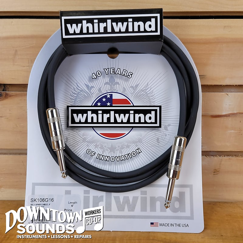Whirlwind SK106G16 16ga 6' Speaker Cable | Reverb