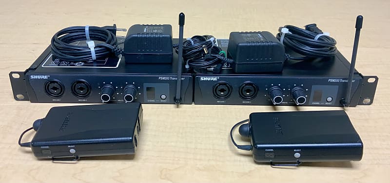 2 Shure PSM200s - 2010s - 1U Rack Mount | Reverb