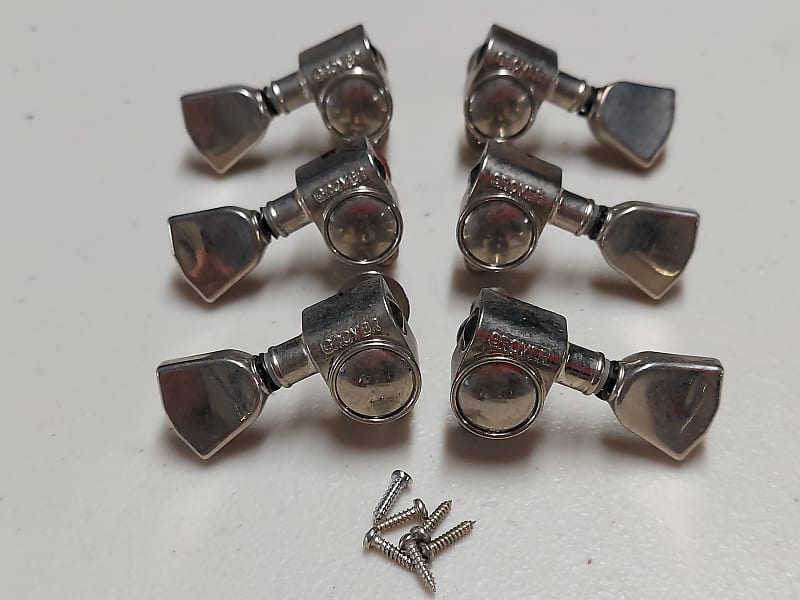 1970s 80s Grover Rotomatics Tuners + Bushings & Washers - 3+3 | Reverb