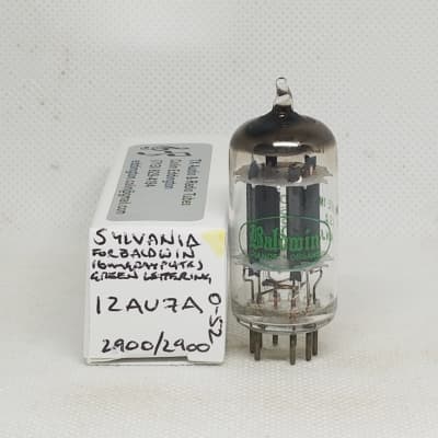 Sylvania Made For Baldwin 12AU7A Long Gray Plate Well Matched | Reverb