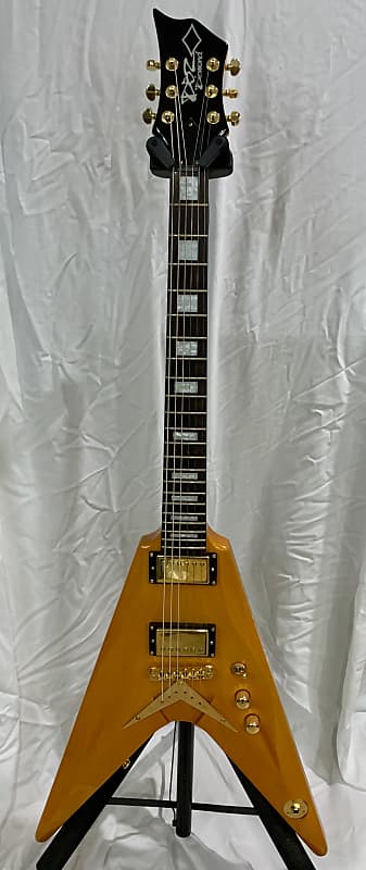 DBZ Diamond Cavallo EX Korina - Flying V Guitar - Tint / | Reverb