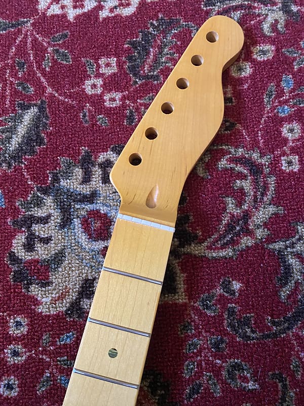 Amber Acrylic Telecaster Guitar Neck Satin 22 fret Satin | Reverb