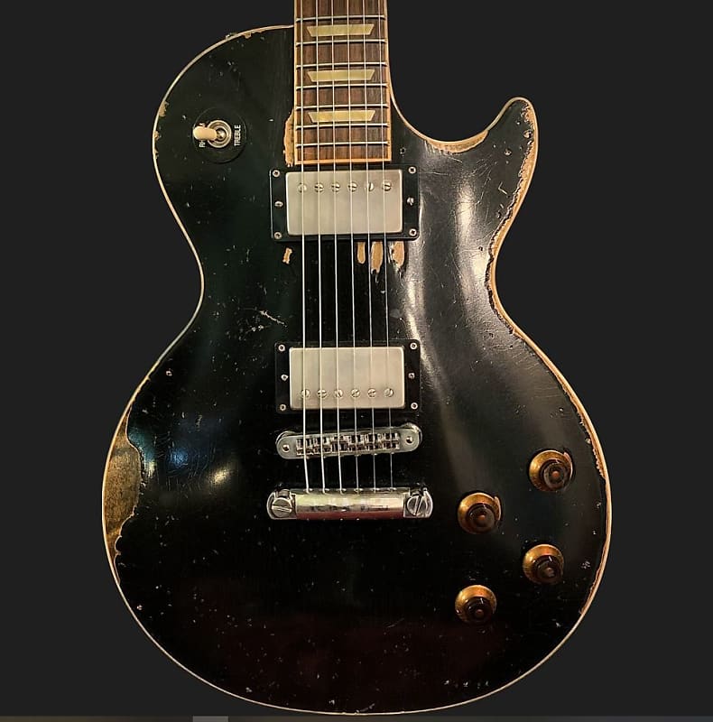 Dax&Co. Custom Heavy Aged Gibson Les Paul Black | Reverb Australia