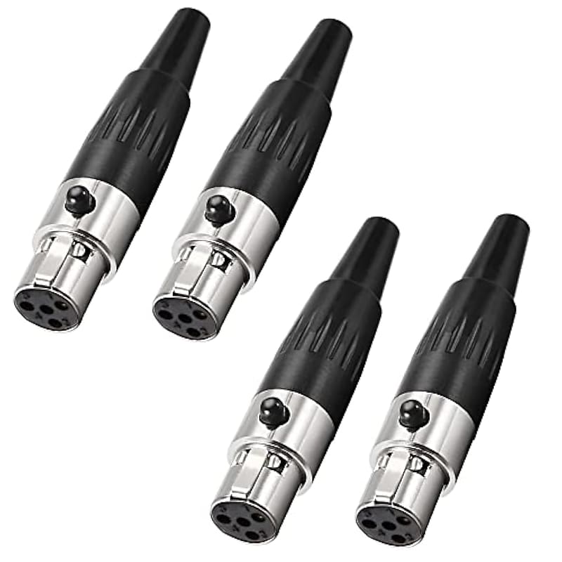 4Pin Mini Xlr Connector Ta4F Adapter Female Plug Mic | Reverb UK