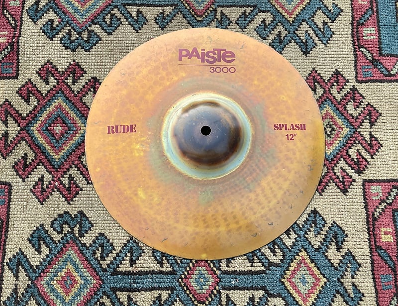 12" Paiste 1980s 3000 Rude Splash Cymbal 972g | Reverb