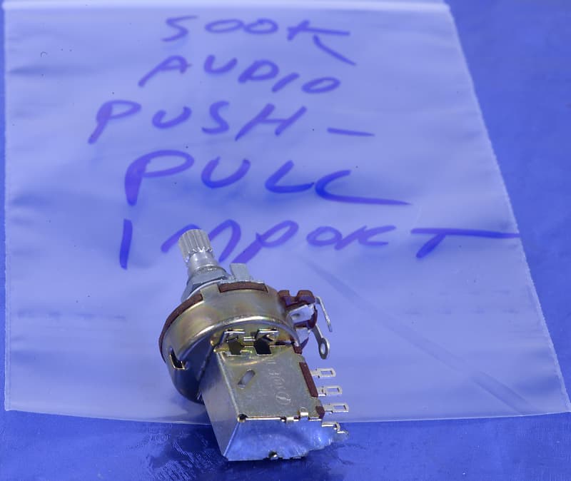 Noble 500K Audio Taper Push Pull Pot '80s New Old Stock | Reverb