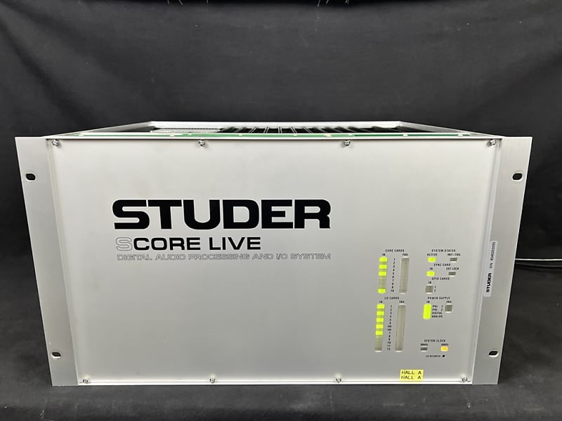 Studer S Core Live Digital Audio Processing I/O DANTE, MADI, | Reverb