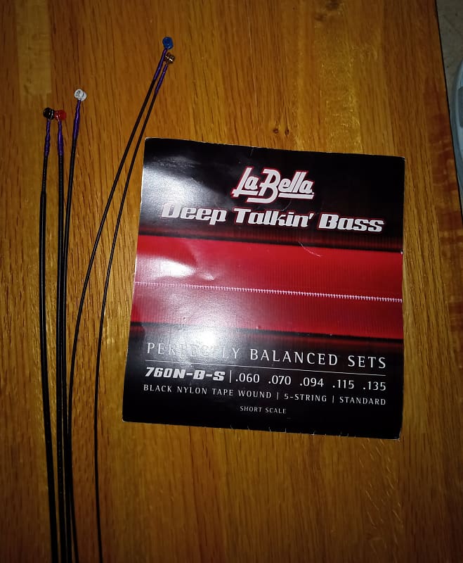 Used LaBella La Bella 760N-B-S Short Scale 5 string Black | Reverb