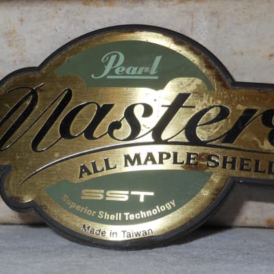 Pearl MASTERS Series Name Badge For Your Masters Snare Drum | Reverb