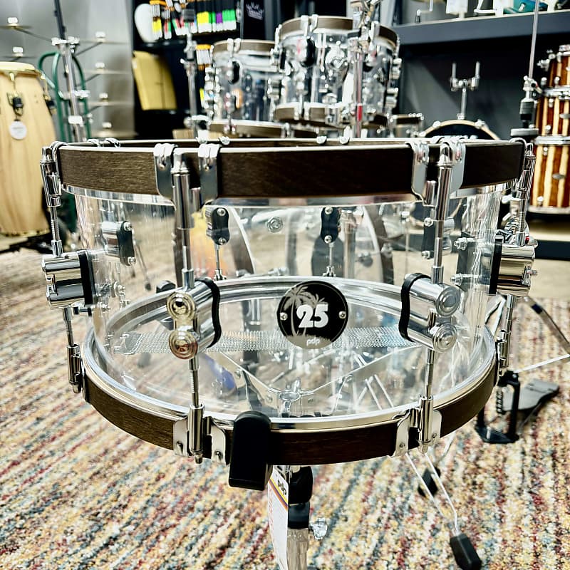 PDP 25th Anniversary Acrylic Snare Drum 6.5x14 (PDLT651425TH) | Reverb
