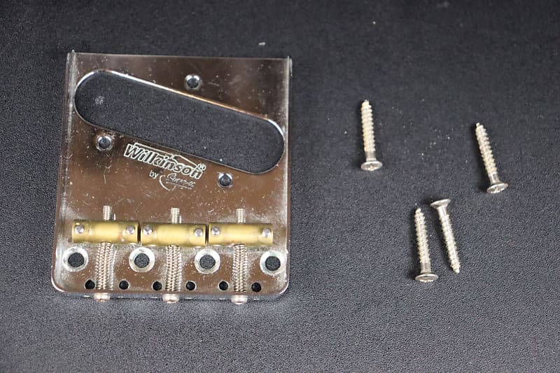 Wilkinson Telecaster Bridge - Chrome | Reverb