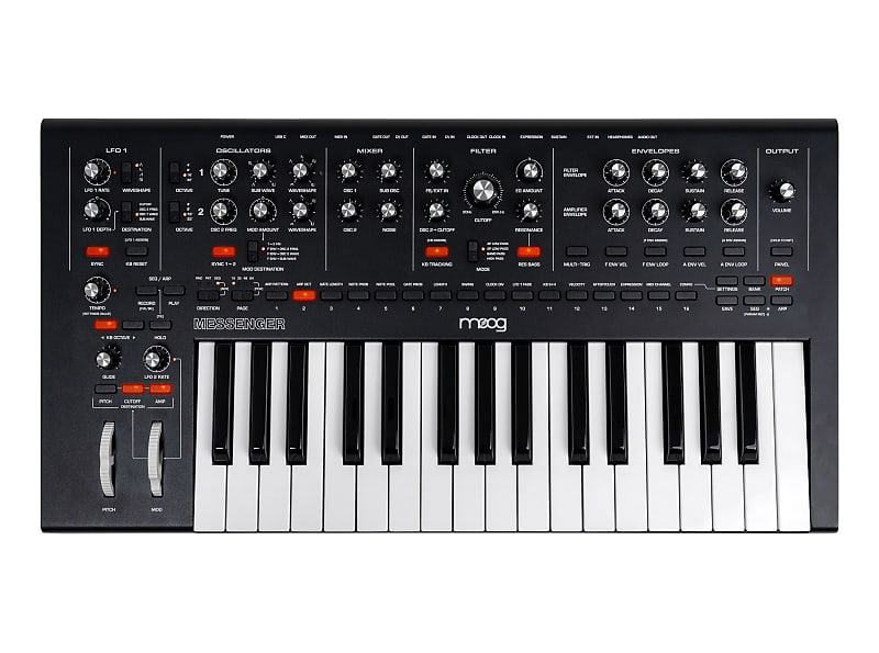 Moog Messenger Monophonic Analog Keyboard Synthesizer [DEMO] | Reverb
