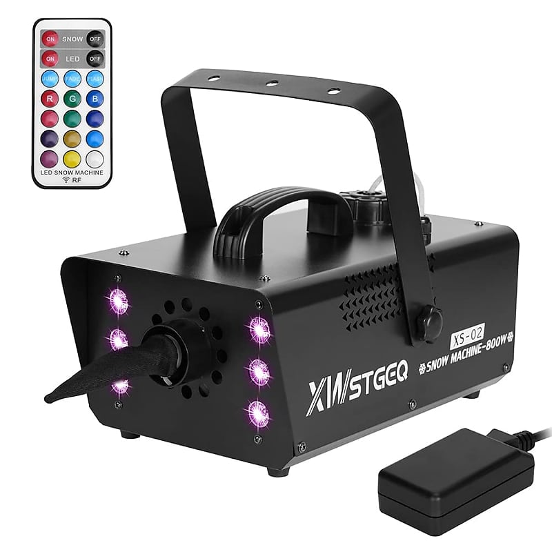Snow Machine 800 Watt With 6 Led Lights And Wireless Remote | Reverb