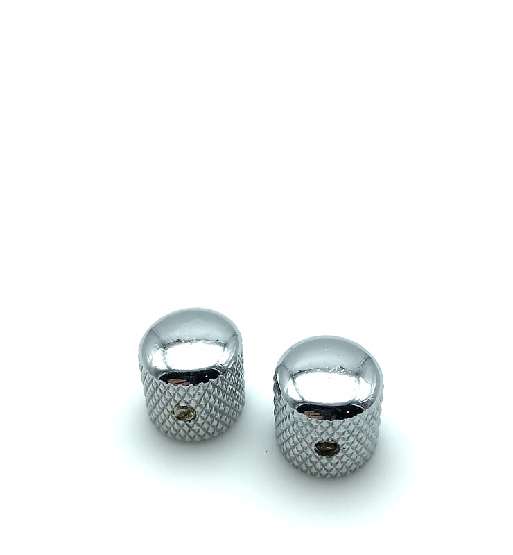 Gotoh Telecaster Style Knurled Domed Knobs Chrome | Reverb