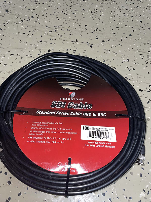 Pearstone SDI cable 2010 - Black | Reverb