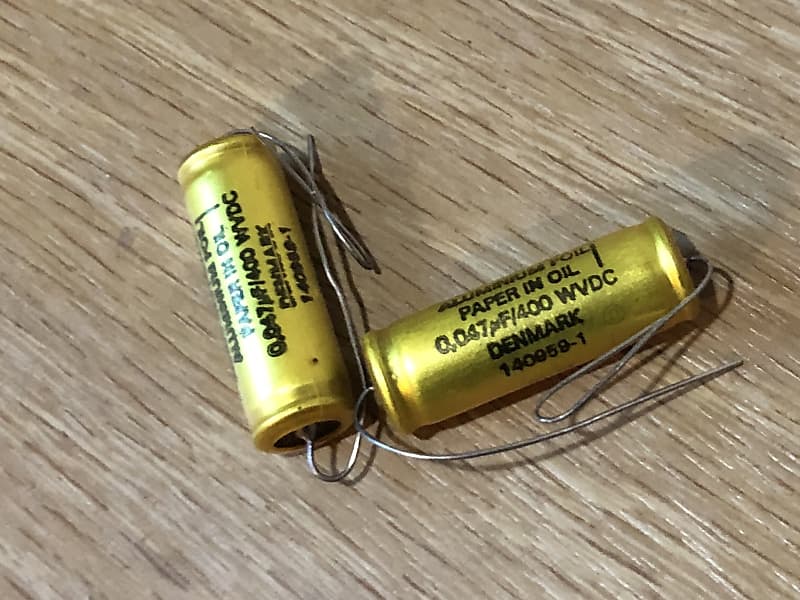 2 x .047 Angela Paper in Oil Capacitor, 400 WVDC | Reverb UK