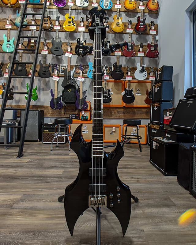 ESP LTD AX-414 AX Series Bass Guitar - Black Mahogany w/ | Reverb